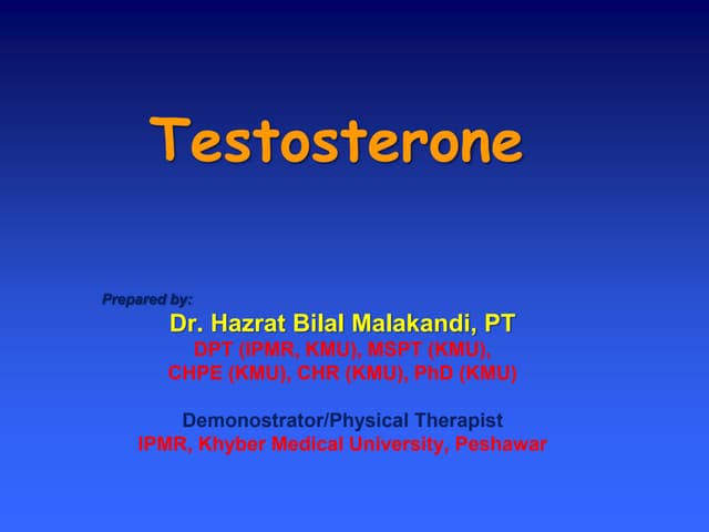 Male sex hormones | PPTX