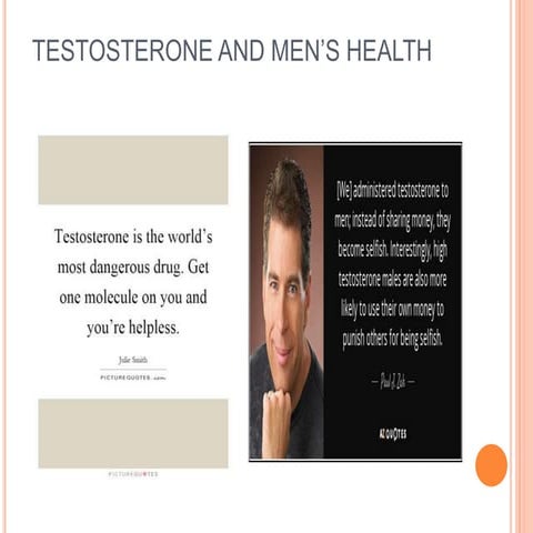Testosterone and men's health | PPTX