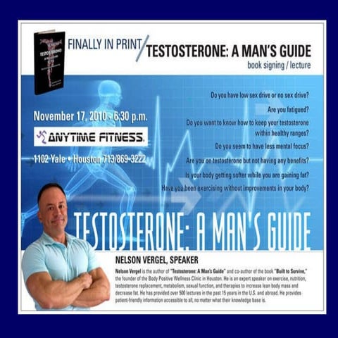 Testosterone Lecture by Author Nelson Vergel | PPT