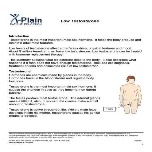 Testosterone treatment | PDF