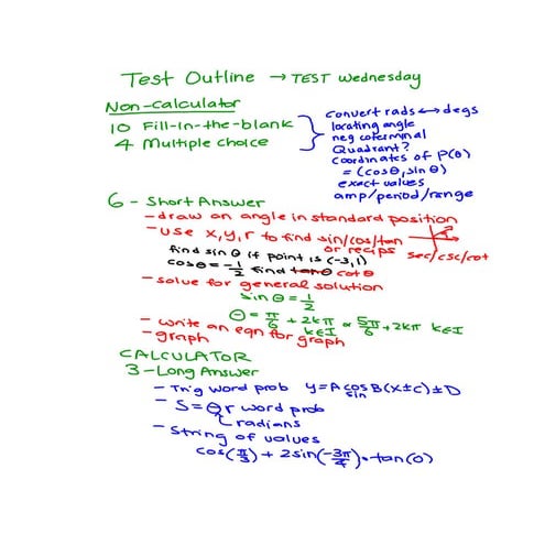 Test outline | PDF | Educational Assessment | Education