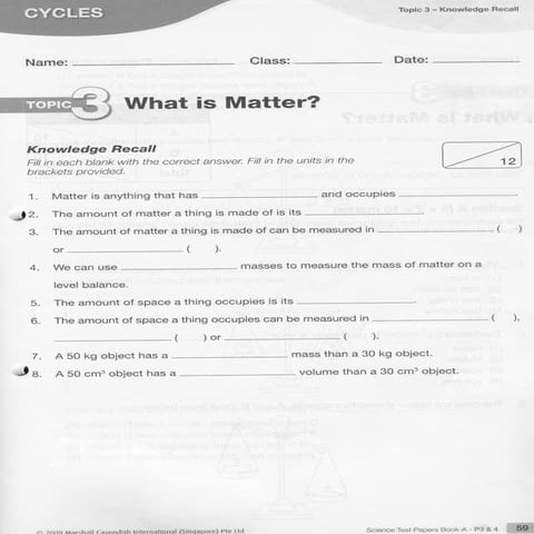 Oxford Test Science Paper 3 | PPT