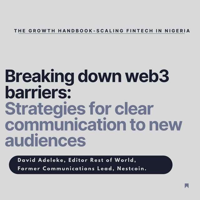 BREAKING DOWN WEB3 MARKETING STRATEGY EXPERIMENT | PDF