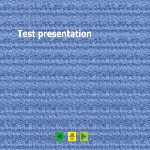 Test presentation | PPTX