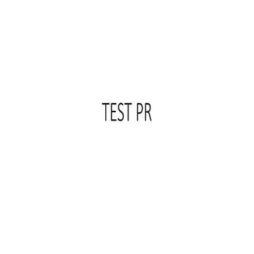 Test pr | PPT