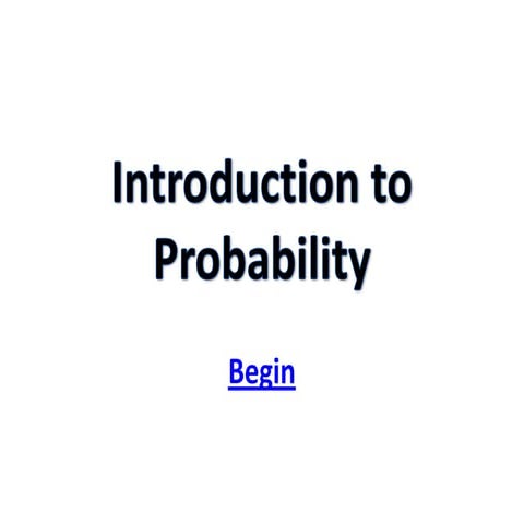 Probability Introduction | PPTX
