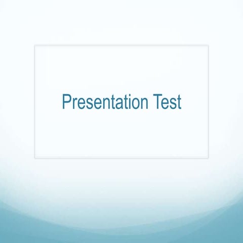 Presentation test | PPTX