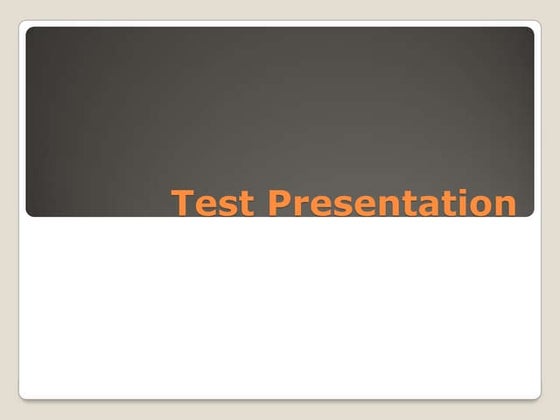 Test presentation | PPT
