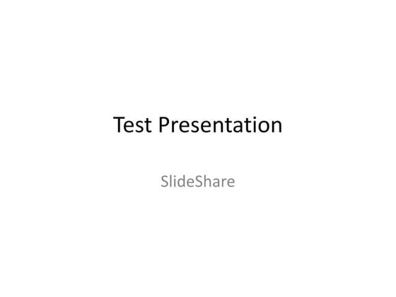 Test presentation | PPTX