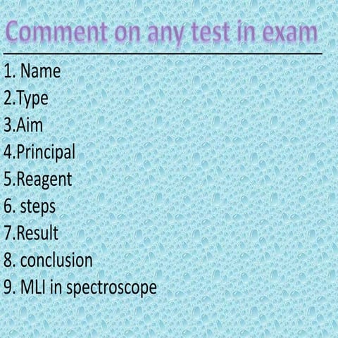 Tests and hair | PPTX