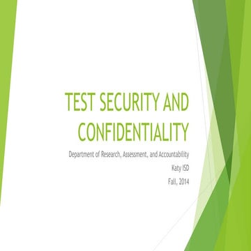 Test security and confidentiality.pptx revised | PPTX