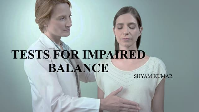 Assessment of balance | PPTX