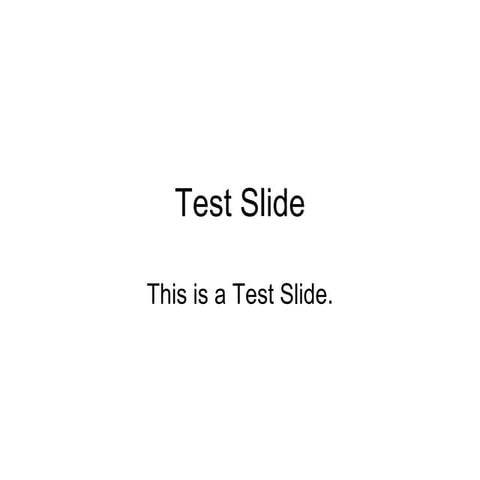 Test Slide | PPT