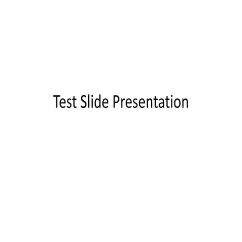 Test presentation | PPTX