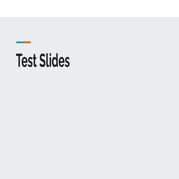 Test slides | PDF | Science