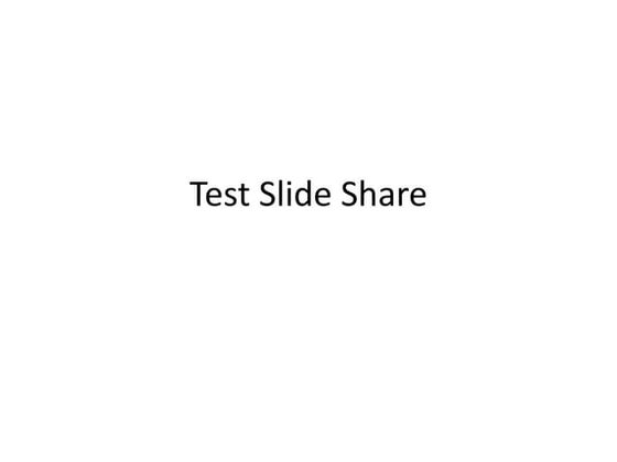 Teste slide share | PPTX