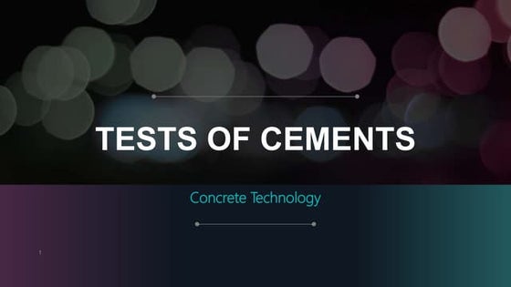 Experiment no 03 setting time of cement. | PDF