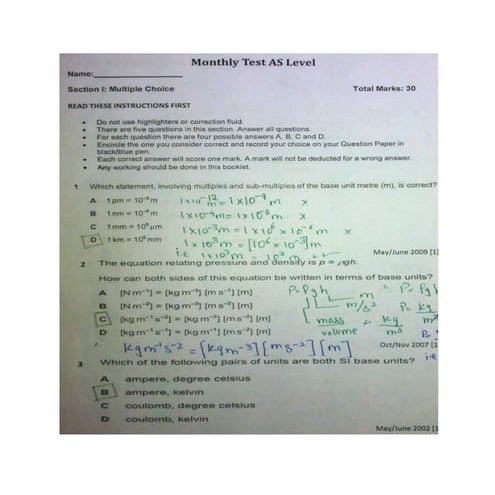 Solution Monthly Test 1 | PDF