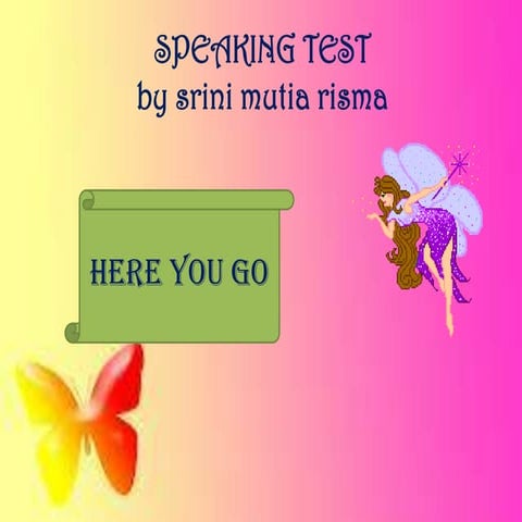 Test speaking | PPTX