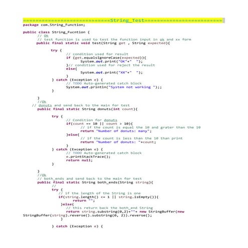 Test string and array | PDF