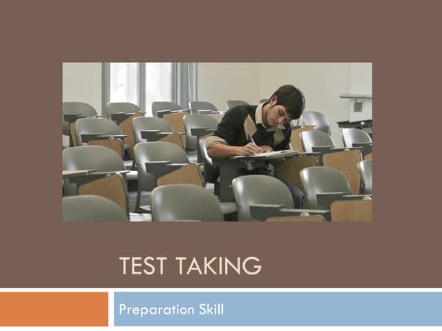 Test Taking Checklist | DOC