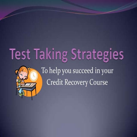 Test taking strategies lesson | PPT