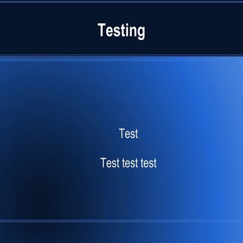 Test test test | ODP