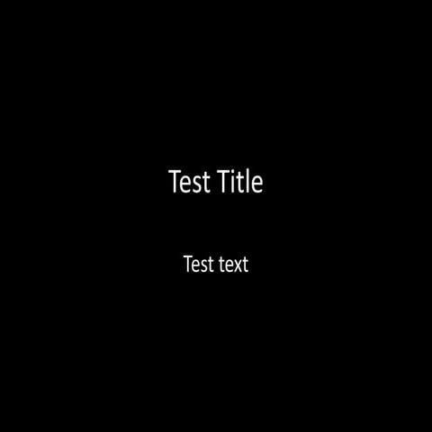 Test Title | PPT