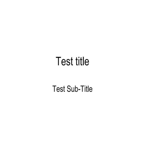 Test Title | PPT