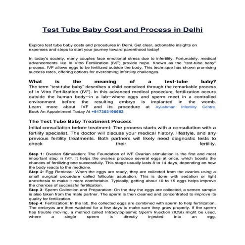 Test Tube Baby Treatment Process and Cost in delhi.docx
