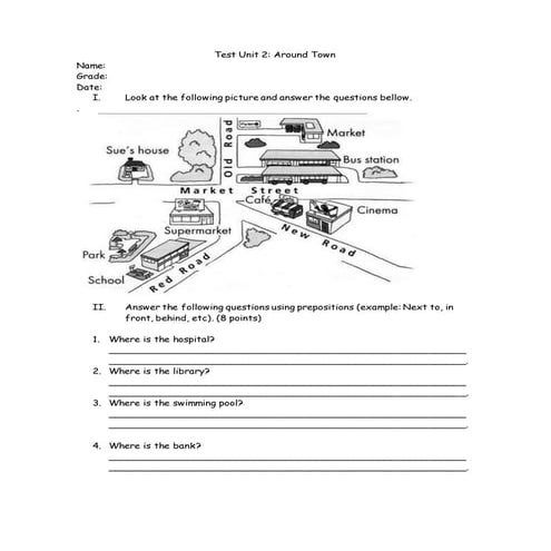 Test unit 2 around town writing Lea Ocampo | DOCX