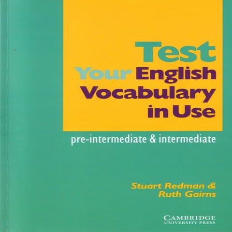 Test your english vocab pre interm intermediate | PDF