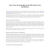 Test your knowledge with cpa exam test questions