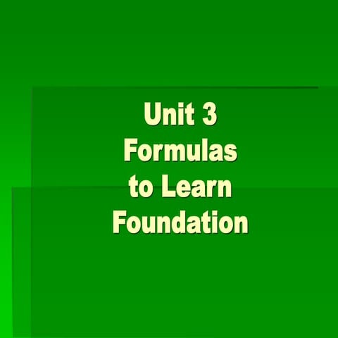 Test yourself unit 3 foundation qs | PPT
