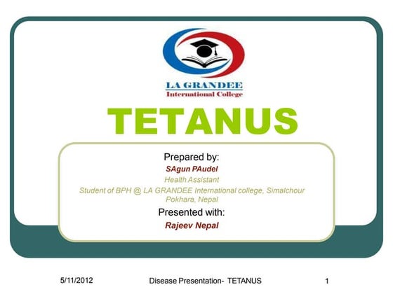 Tetanus | PPT