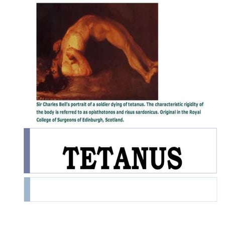 Tetanus Adult health nursing 3rd Semester | PPTX