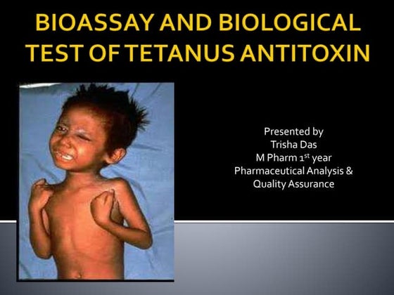 Bioassay of TT antitoxin | PPT