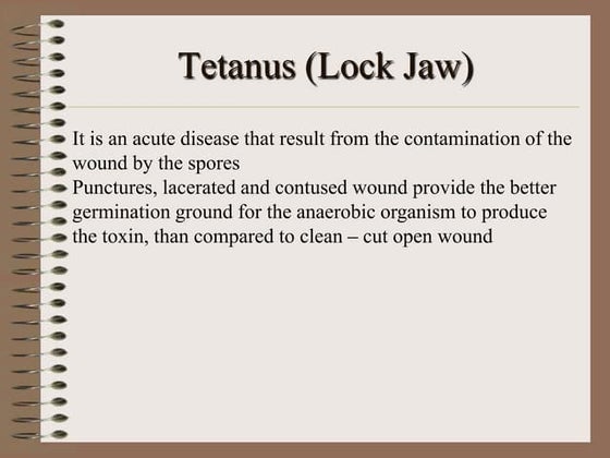 Tetanus | PPT