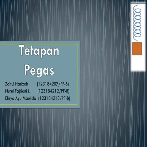 Tetapan pegas | PPSX