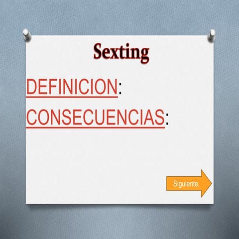 Definición Y Consecuencias Del Sexting Ppt