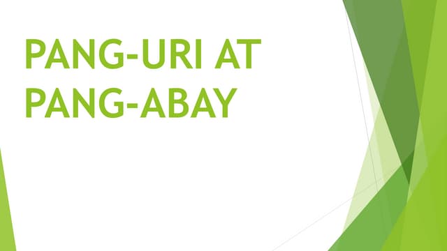 Kayarian ng Pangngalan (Payak, Maylapi, tambalan) | PPTX