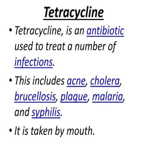 Tetracycline | PPTX