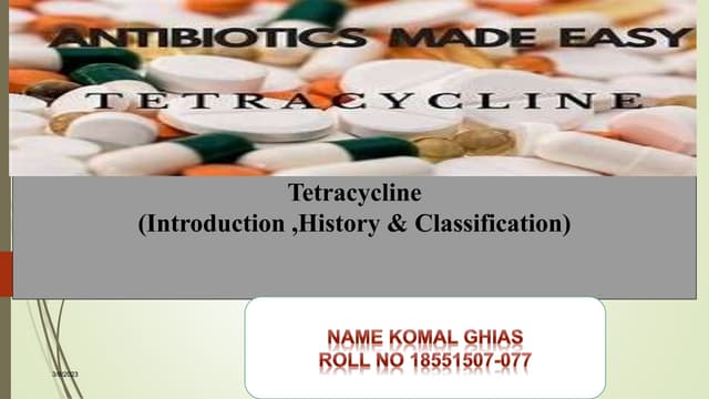 Tetracyclines | PPTX