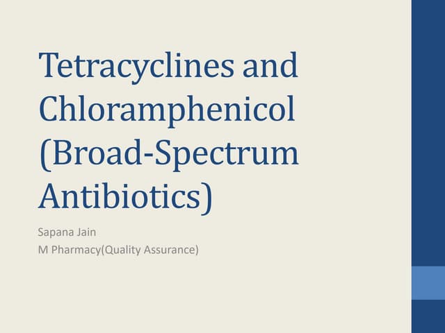 Tetracyclines | PPTX