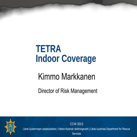 Tetra indoor coverage | PPT