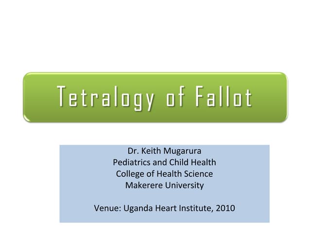 Tetralogy of fallot | PPT