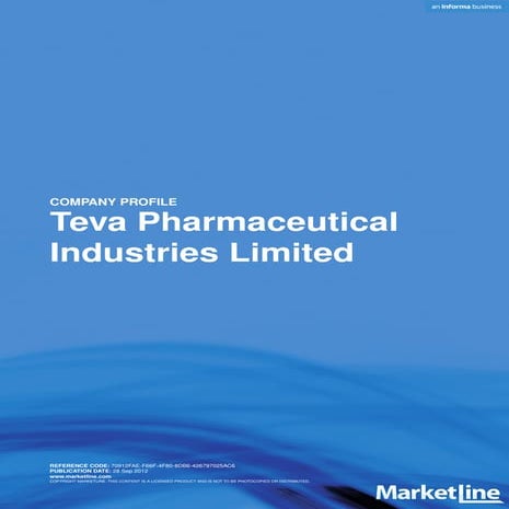Teva pharmaceutical industries limited | PDF