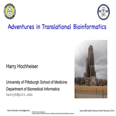 Adventures in Translational Bioinformatics | PPT
