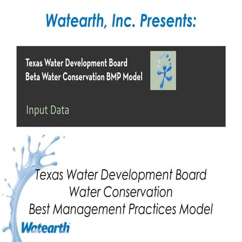 Texas Water Development Board water conservation best management ...