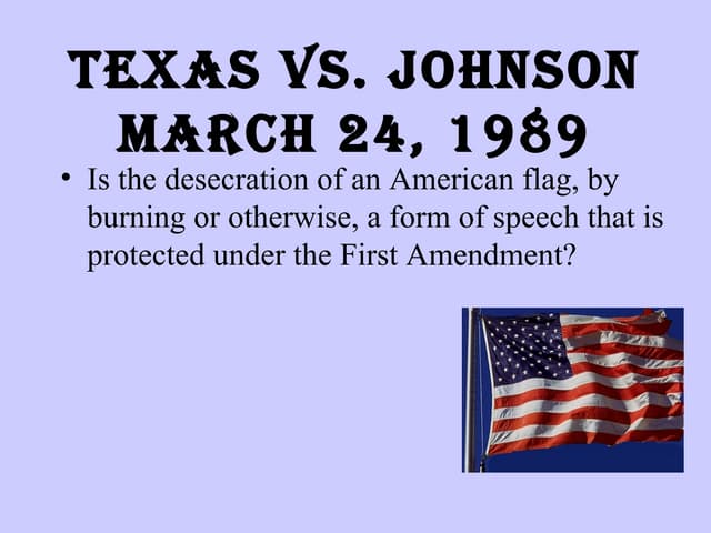 Case of texas v. johnson | ODP